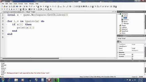 roblox scripting tutorial part 10 pairs and ipairs youtube