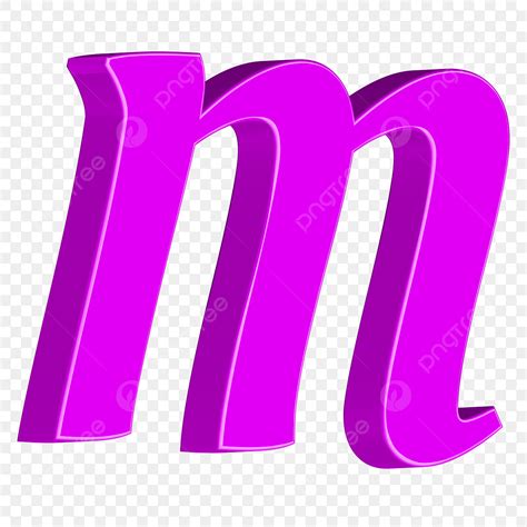 Abstract Letter M Vector Art Png 3d Letters M Pink Color Elegant