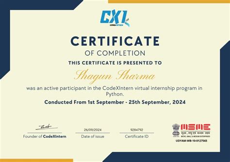 Im Excited To Announce That Ive Received My Internship Certificate