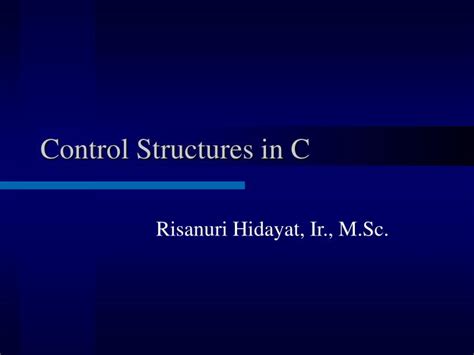 PPT Control Structures In C PowerPoint Presentation Free Download ID