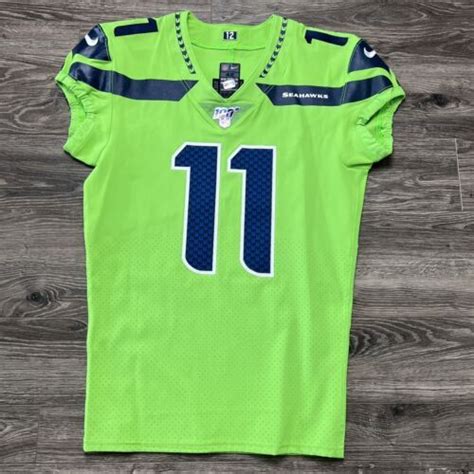Custom Team Issued Jaxon Smith Njigba Seattle Seahawks On Field Green