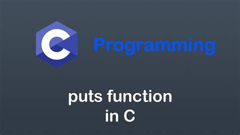 22 Puts Function In C Hindi Urdu Youtube
