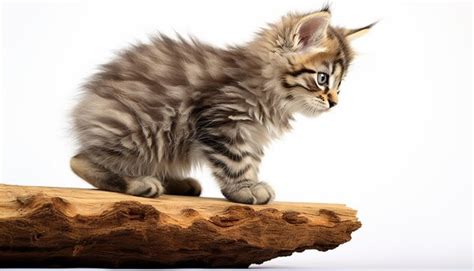 Premium Ai Image Playful Cat Isolation