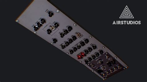Bell 407 Helicopter Cockpit Overhead Panel Buy Royalty Free 3d