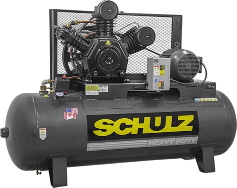 Schulz Premium Series Air Compressor 10 Hp 120 Gal 2 Stage 208 230v 3