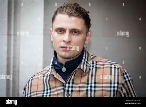 Thomas Eblen Better Known As Blondey Mccoy Poses For Photographers Upon Arrival At The Burberry