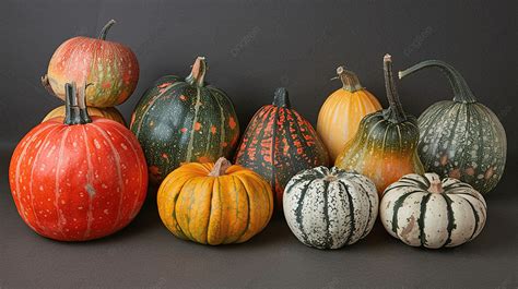 Variety Of Round Squash Background Squash Zucchini Vegetable Background Image And Wallpaper