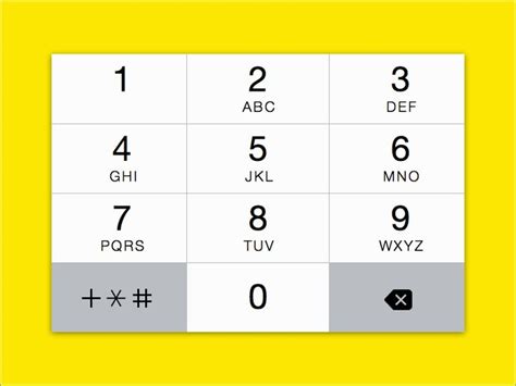Numerical Keyboard For Ios 7 Sketch