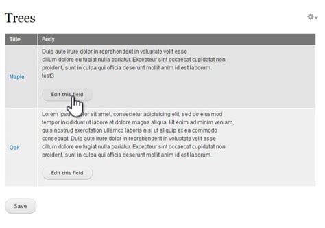 how to create an editable table by users from webform submission data