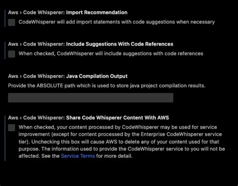 Codewhisperer Errors When Not Enabled · Issue 3490 · Awsaws Toolkit