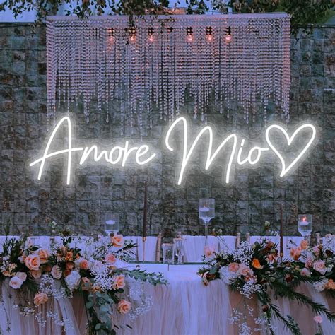 Thats Amore Neon Sign Custom Wedding Decor Wedding Welcome Sign Wall