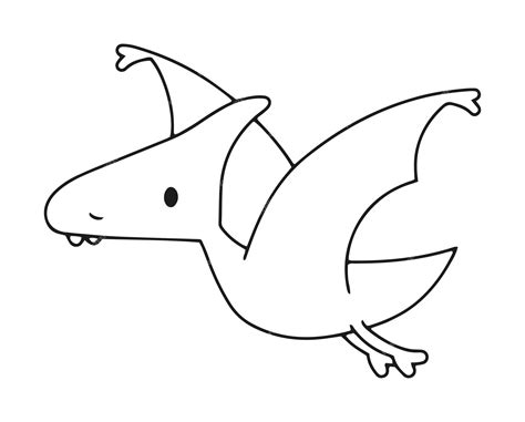 익룡 공룡 벡터 일러스트 레이 션 프리미엄 벡터