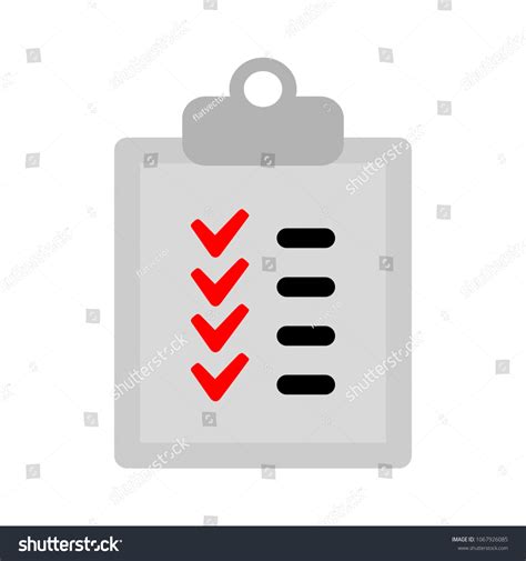 Clipboard Icon Vector Check List Checklist Stock Vector Royalty Free Shutterstock