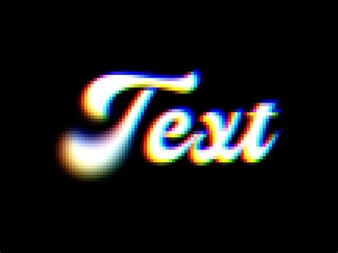 Premium Psd Rgb Split Text Effect Editable Psd