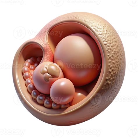 Impressive Rustic Human Embryo Development Stages Illustration Isolated