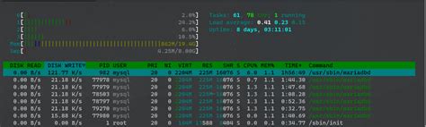 is this constant read write in mariadb normal i have 3 users one of