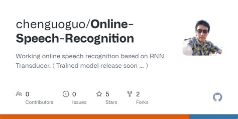 Github Chenguoguoonline Speech Recognition Working Online Speech