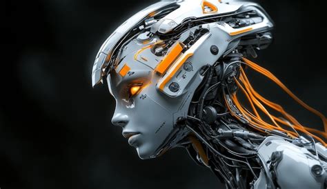 The Stock Robot Woman Is Intelligent And Has A Beautiful Appearance Generative Stock Makes The