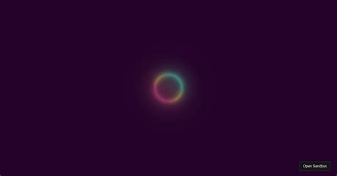 Glowing Ring Loading Animation Forked Codesandbox