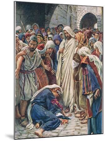 The Woman Who Touched The Hem Of His Garment Illustration From Women