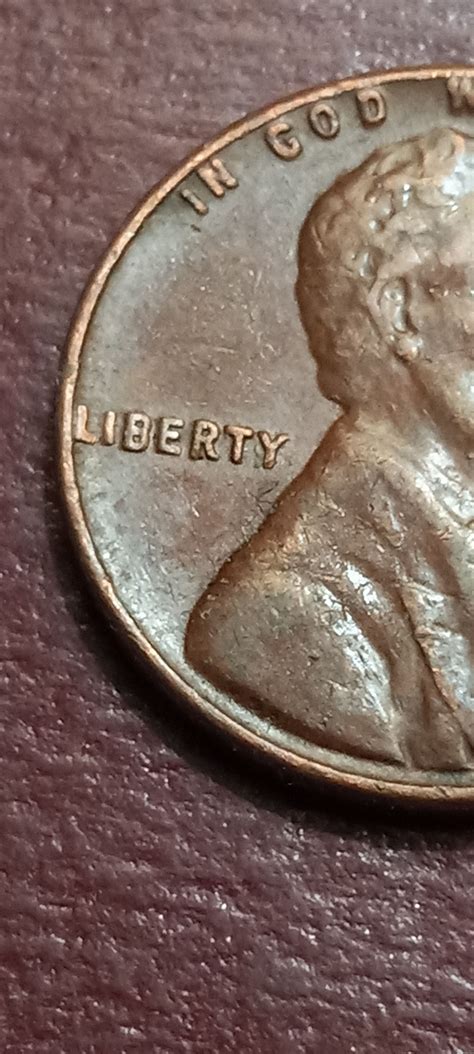 1974 D Lincoln Penny Error Double Nose Denver Mint Mark Bad Strike
