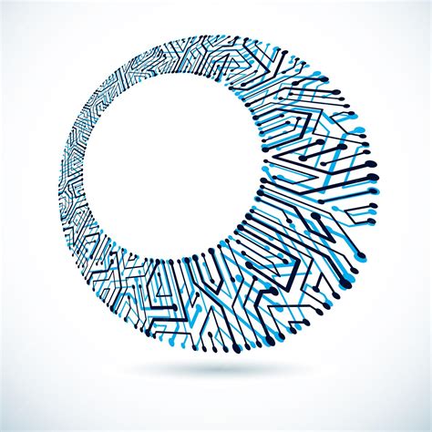 Premium Vector Futuristic Cybernetic Scheme Vector Motherboard