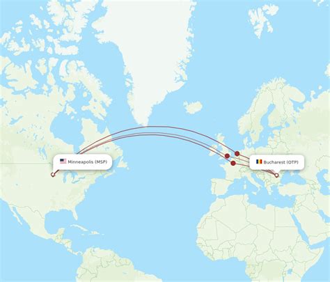 Flights From Minneapolis To Bucharest Msp To Otp Airlines And Best Routes Flight Routes