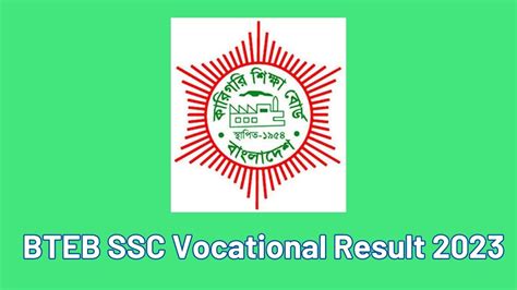 Ssc Vocational Result 2023 Published Technical Board Bd