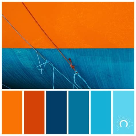 Orange And Blue Color Scheme