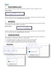 Python Programming Practice: Positive, Negative, Zero, Age | Course Hero