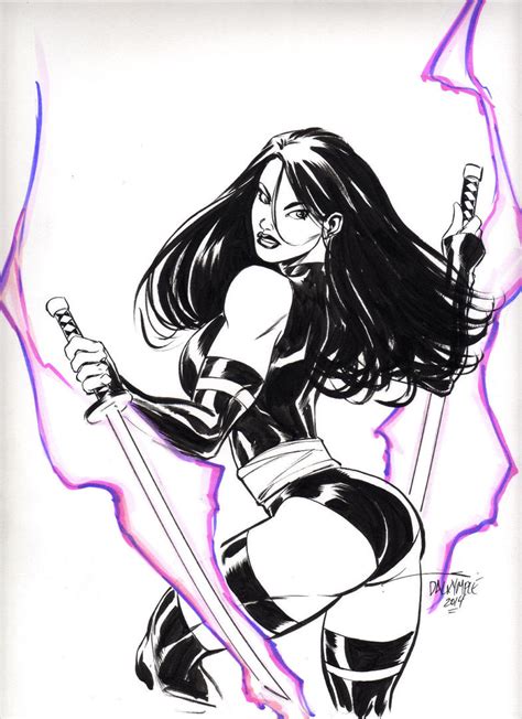 Hot Psylocke Art