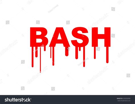 Bash Bourneagain Shell Security Hacking Problem Stock Vector Royalty