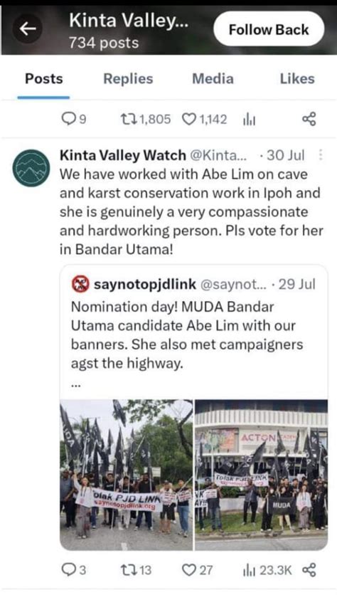 Mudas Abe Lim Hijacked A Popular Account To Promote Herself During The State Election R Malaysia