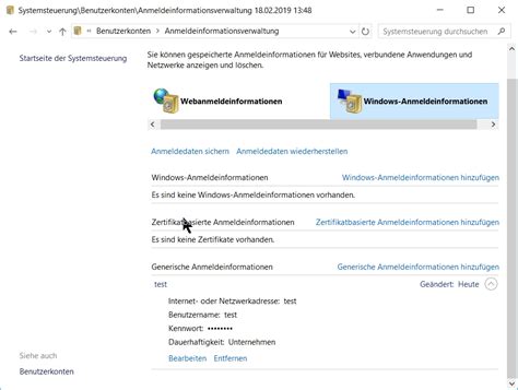 App Bzw Webseite Ermitteln Welche Generische Anmeldeinformationen