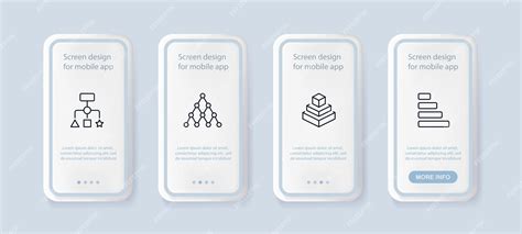 계층 다이어그램 설정 아이콘 부하 인과 관계 근로자 직원 상사 관리자 위임 워크플로 비즈니스 개념 Ui 전화 앱 화면 광고용