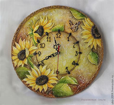 LiveInternet | Clock painting, Handmade wall clocks, Clock wall art