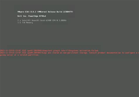 core four jumpstart plugin late filesystem activation failed