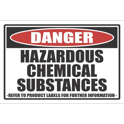 Hazardous Chemicals Danger Sign Dg35