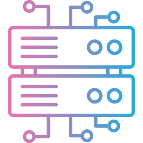 Database Generic Gradient Outline Icon