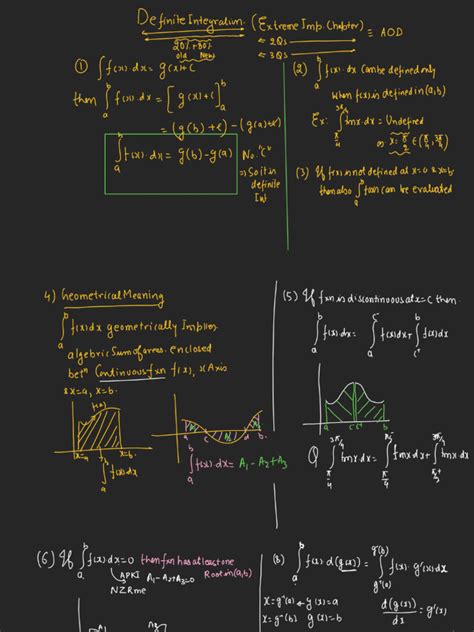 Definite Integration L 01 Class Notes Pdf
