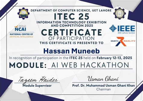 Ai Webdevelopment Hackathon Innovation Growthmindset Futureready Hassan Muneeb