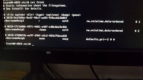 Boot Arch Linux Booting In Emergency Mode After Installing Another NVMe SSD Unix Linux