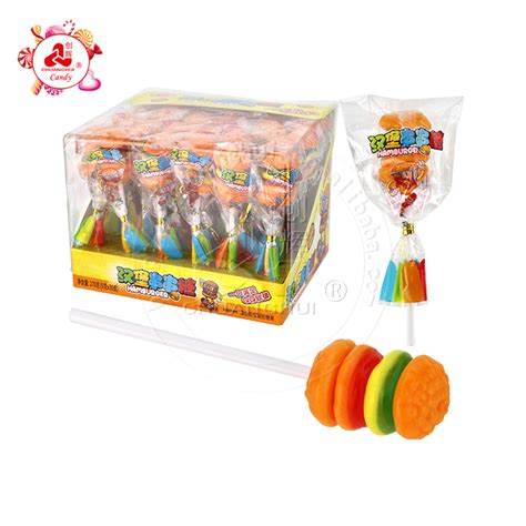 Supply Mini Hamburger Sof Candy Burger Shaped Gummy Lollipop Candy Ch