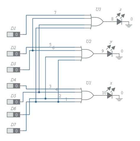 8x3 Encoder Multisim Live