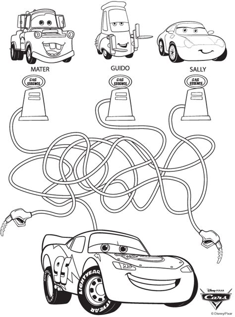 This Disney Cars Printable Is Just Like The Visual Tracing Exercises My