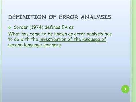 Error Analysis Lecture Pptx Educational Assessment Education Error Analysis Lecture Pptx Educational Assessment Education