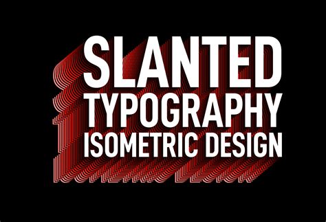 Slanted 3d Text Effect Behance