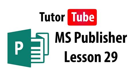 Ms Publisher Tutorial Lesson 29 Inserting Pictures Youtube