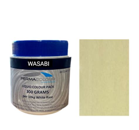 Wasabi Liquid Colour Pack 300g Permacolour