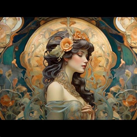 Efecto Fotográfico Art Nouveau Y Ilustración Fotográfica De La Imagen